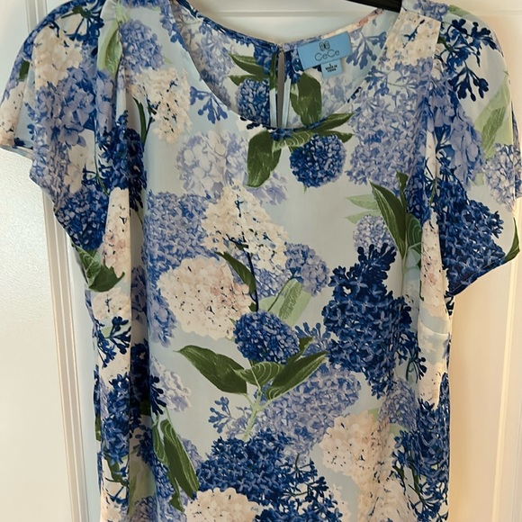 CeCe | Tops | Beautiful Blue Top | Poshmark